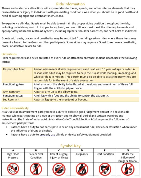 COASTERS, THRILL & KIDDIE – Indiana Beach